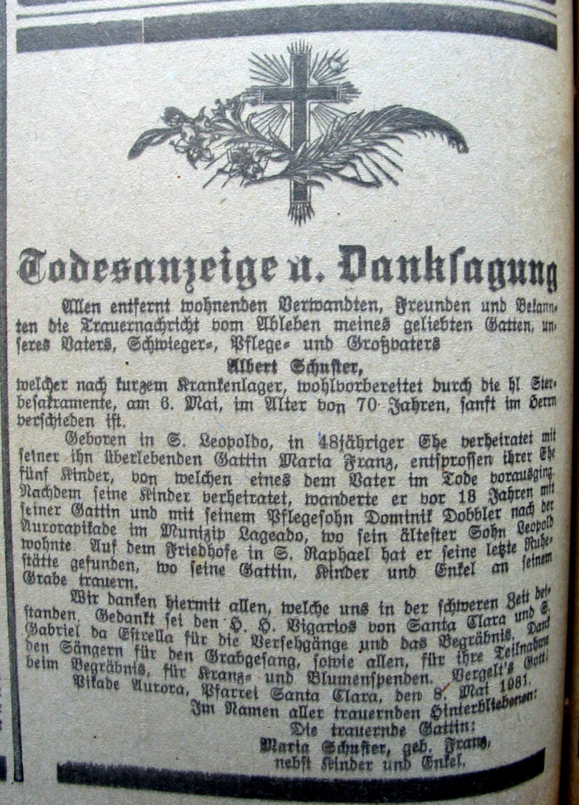 Acervo Benno Lermen - Instituto Anchietano de Pesquisas/UNISINOS